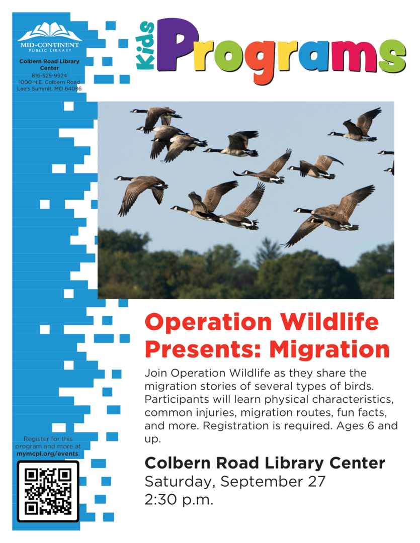 Operation Wildlife Presents: Migration | Mid-Continent Public Library ...