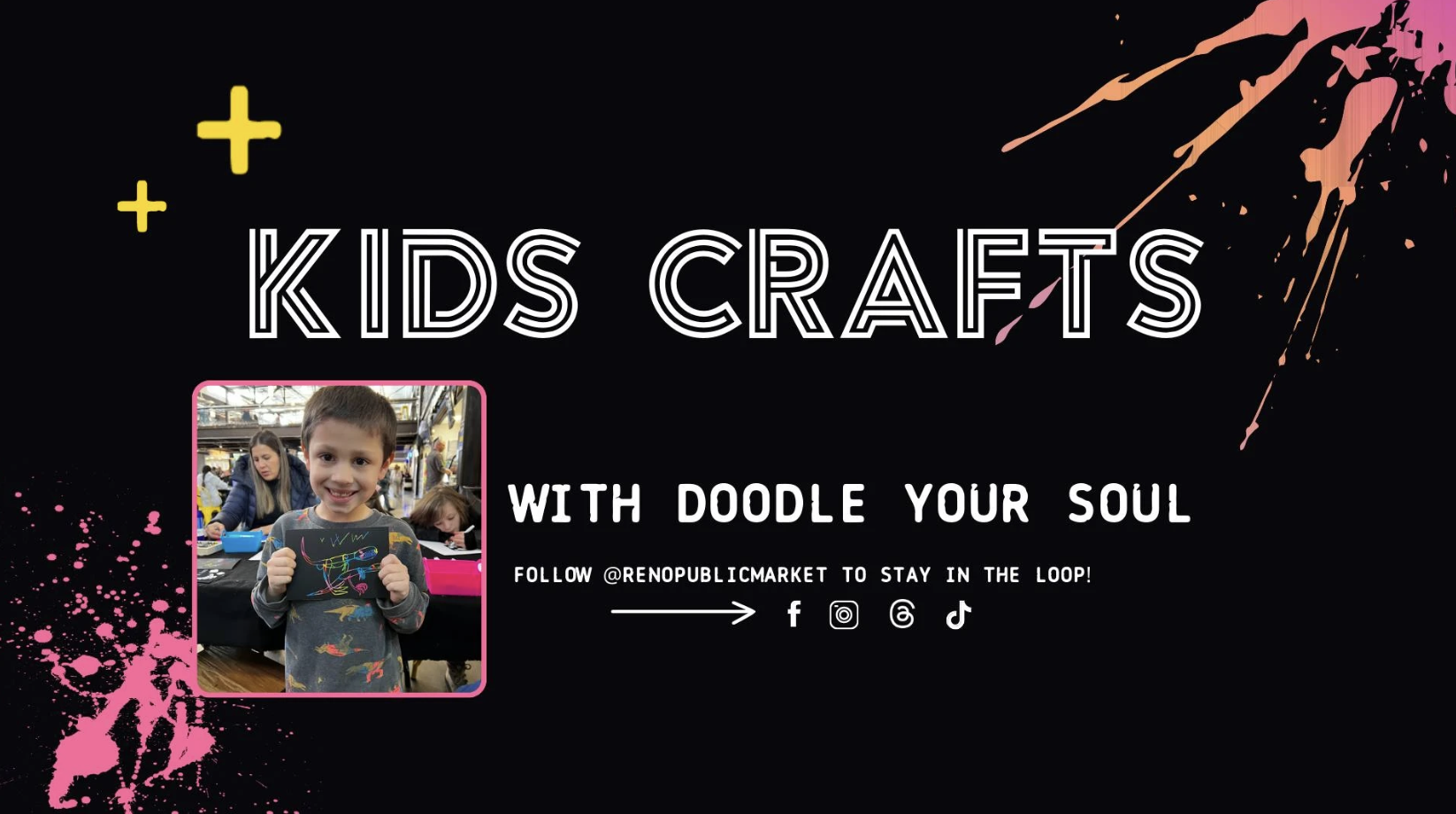 Kids Crafts Doodle Your Soul - Free Event at Reno Public Market | Reno ...
