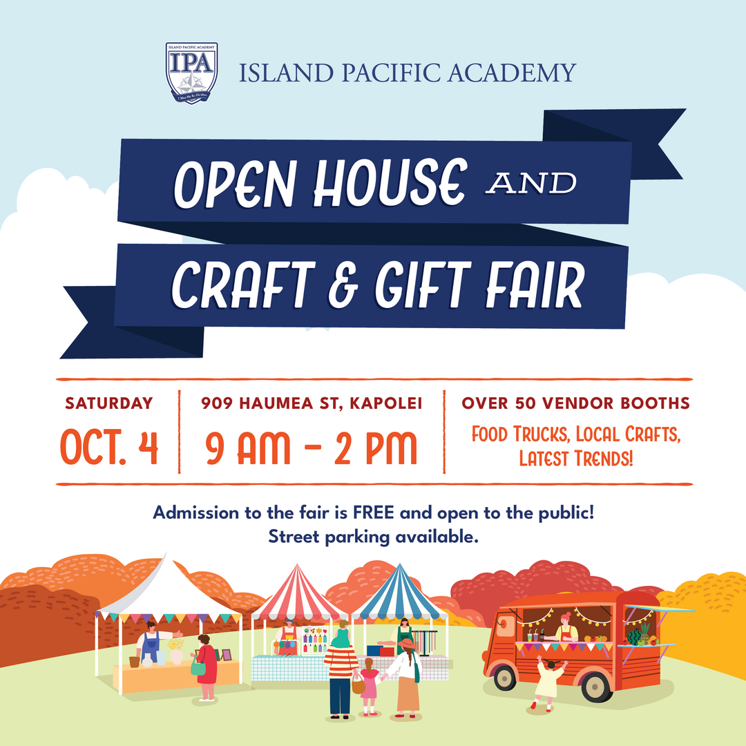 ISLAND PACIFIC ACADEMY INVITES COMMUNITY TO CRAFT & GIFT FAIR WITH OVER ...