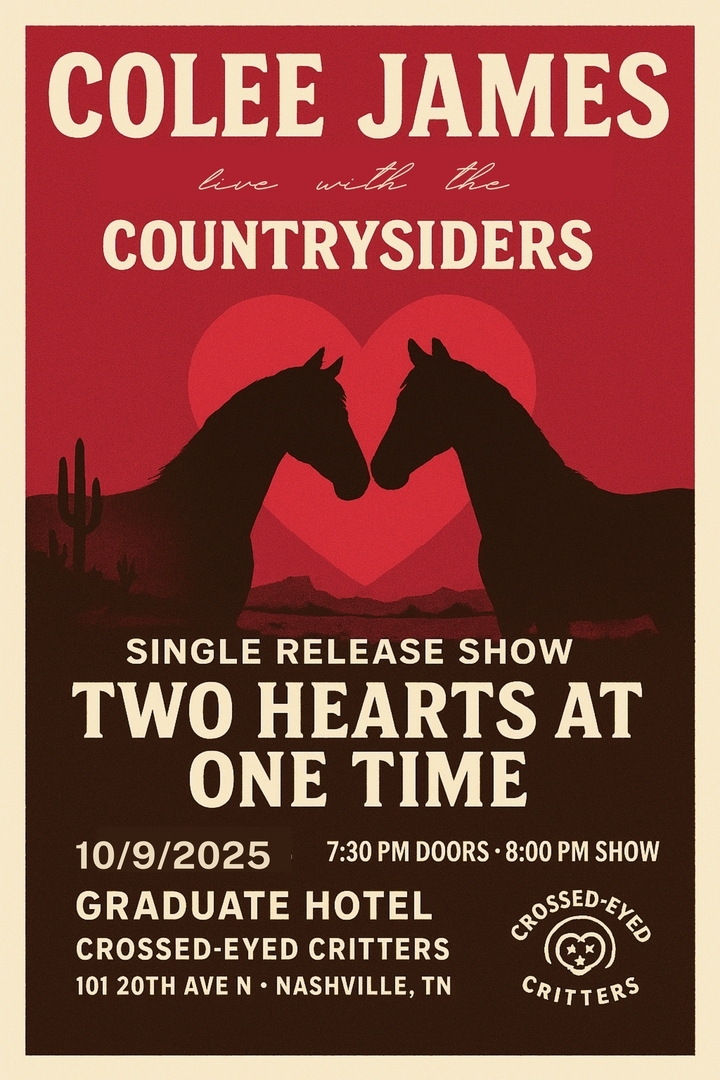 Colee James’ Releases New Album at Cross-Eyed Critters | Cross-Eyed ...