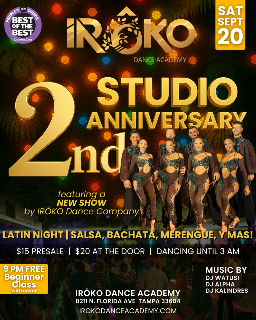 IROKO Latin Dance Night! 2nd Studio Anniversary Celebration | Iroko Latin Dance Academy ...