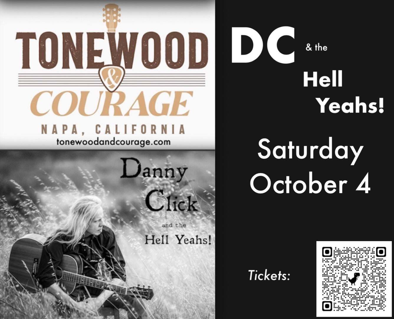 Danny Click & The Hell Yeahs! @ Tonewood & Courage • Sat. Oct. 4 ...