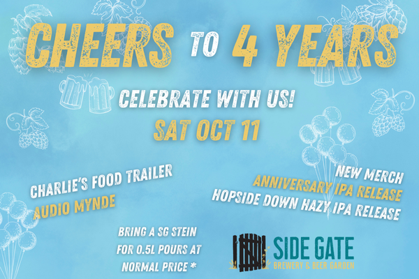 Side Gate Brewery’s 4-Year Anniversary Party | Side Gate Brewery & Beer ...