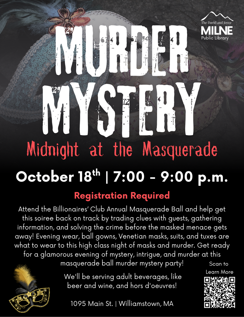 Murder Mystery Night: Midnight at the Masquerade | The David and Joyce ...