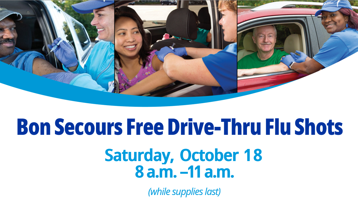 Bon Secours Free Drive-Thru Flu Shots | 5600 Portsmouth Blvd ...