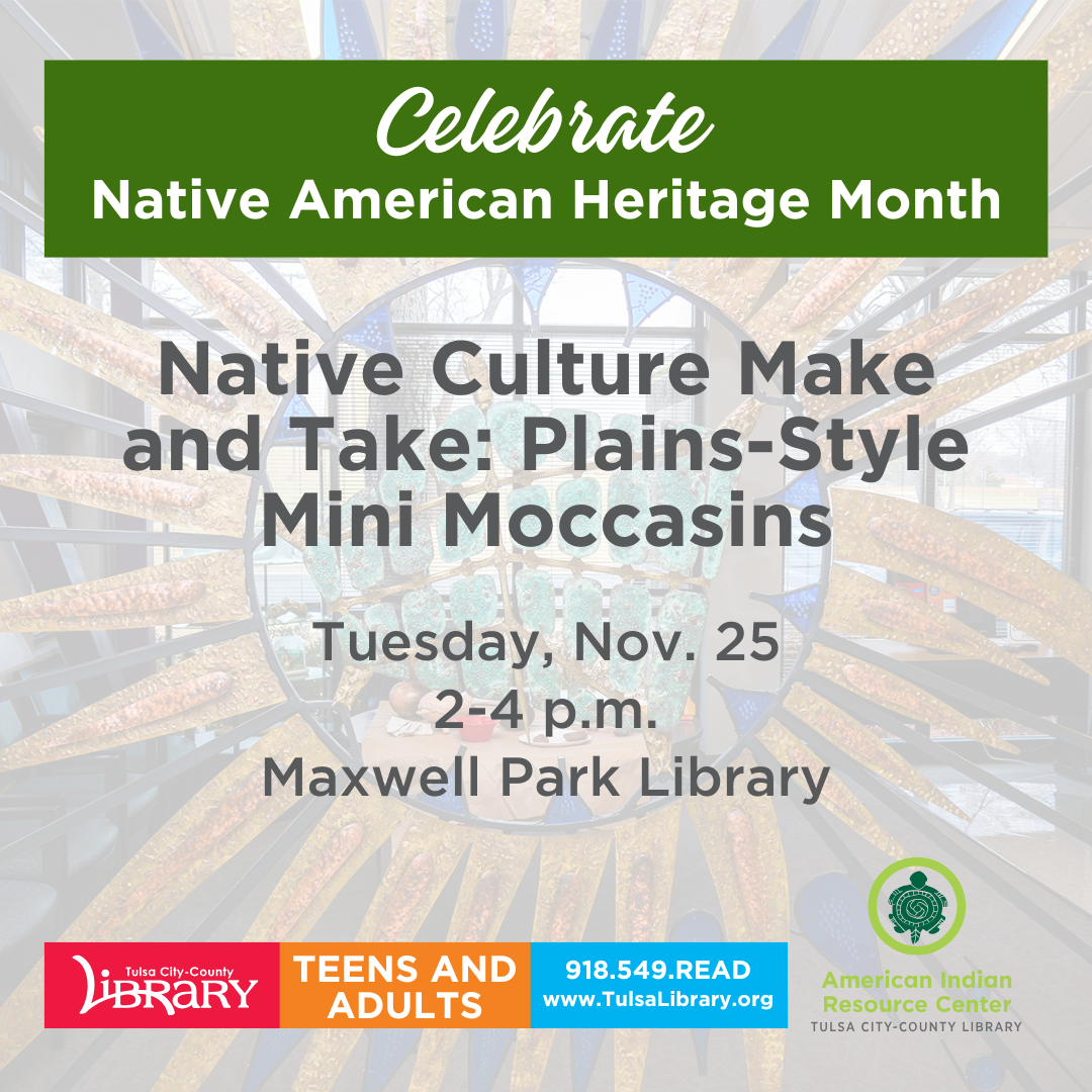 Native Culture Make and Take: Plains-Style Mini Moccasins | Maxwell ...