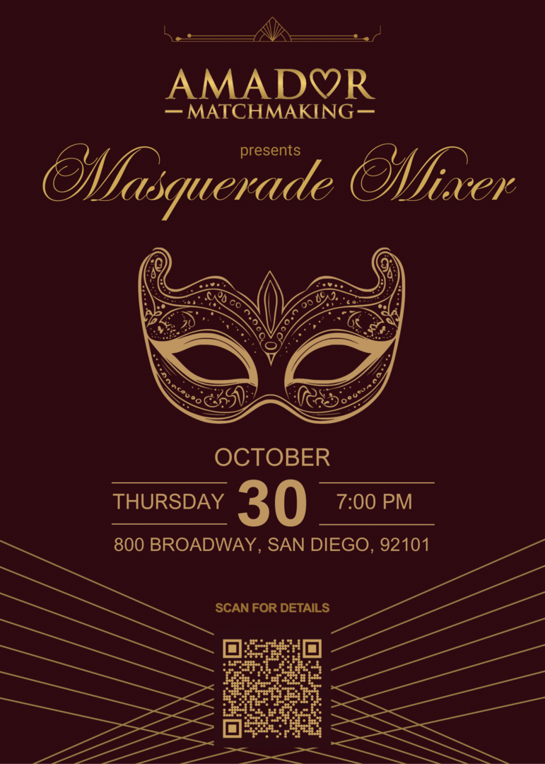 Masquerade Mixer by Amador Matchmaking | 800 Broadway | UpcomingEvents.com