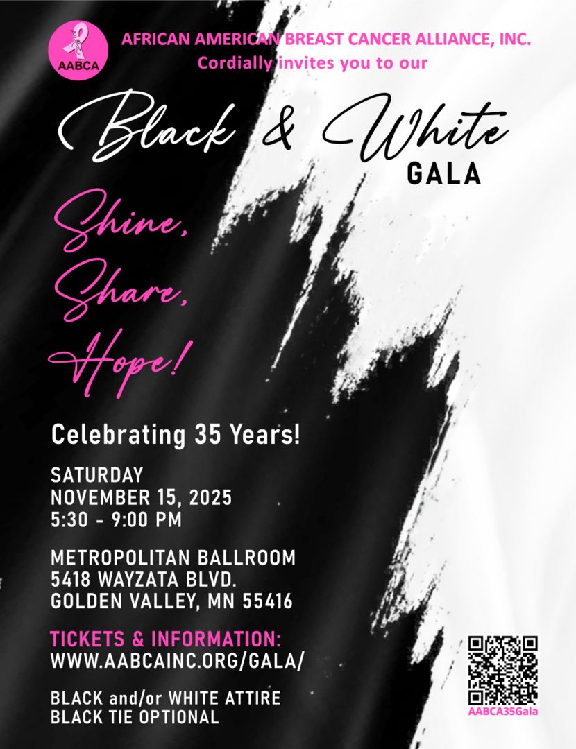 AfricAmerican Breast Cancer Allnc "Feel the Pink in Black and White ...