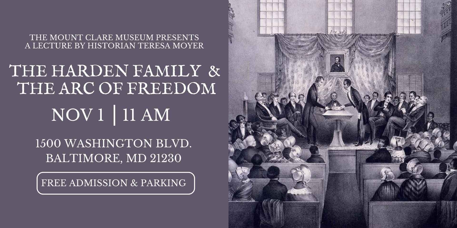 A Maryland Emancipation Day Lecture: The Harden Family & the Arc of ...