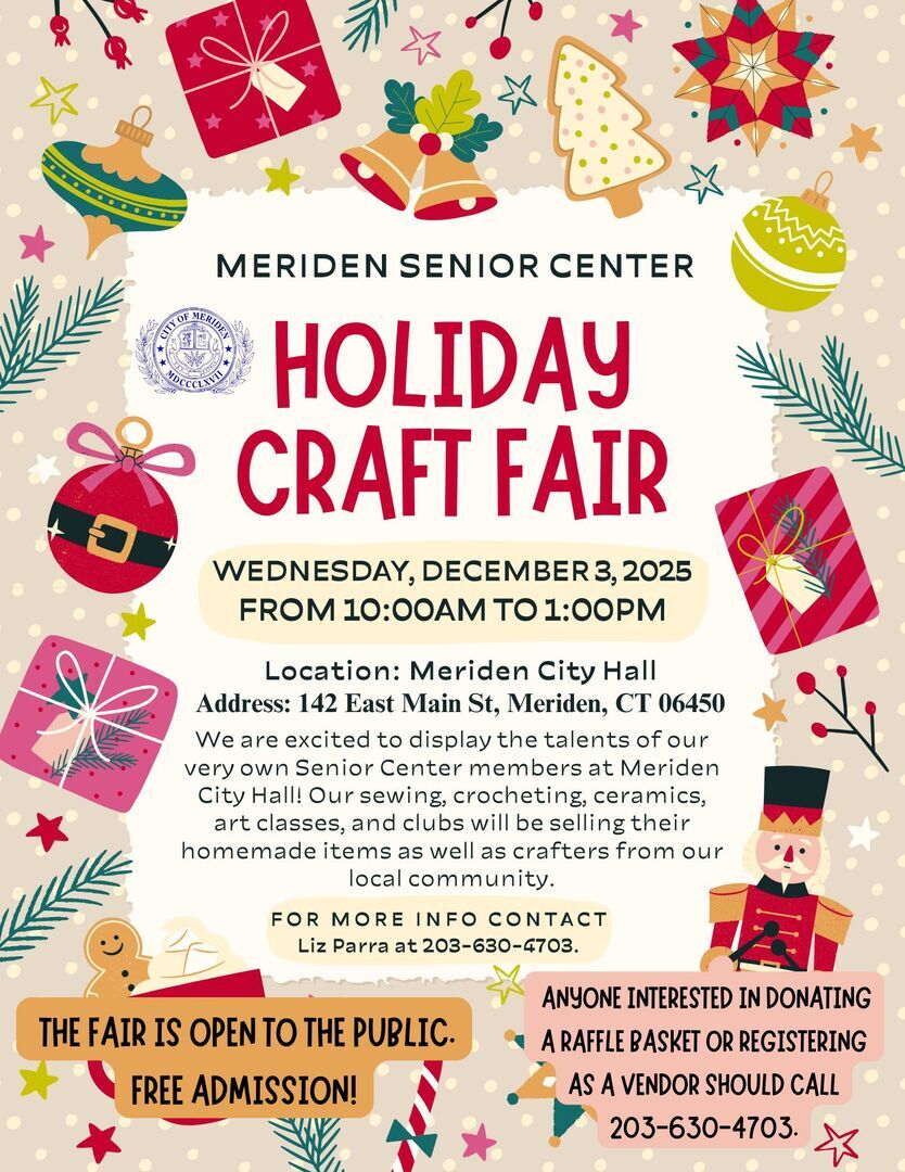 2025 Annual Holiday Craft Fair | Meriden City Hall | UpcomingEvents.com