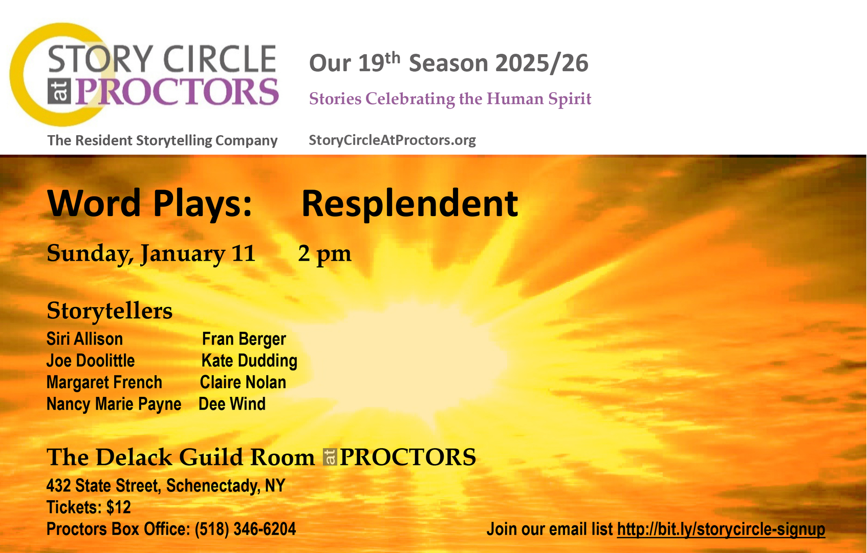 Word Plays: Resplendent | Proctors | UpcomingEvents.com