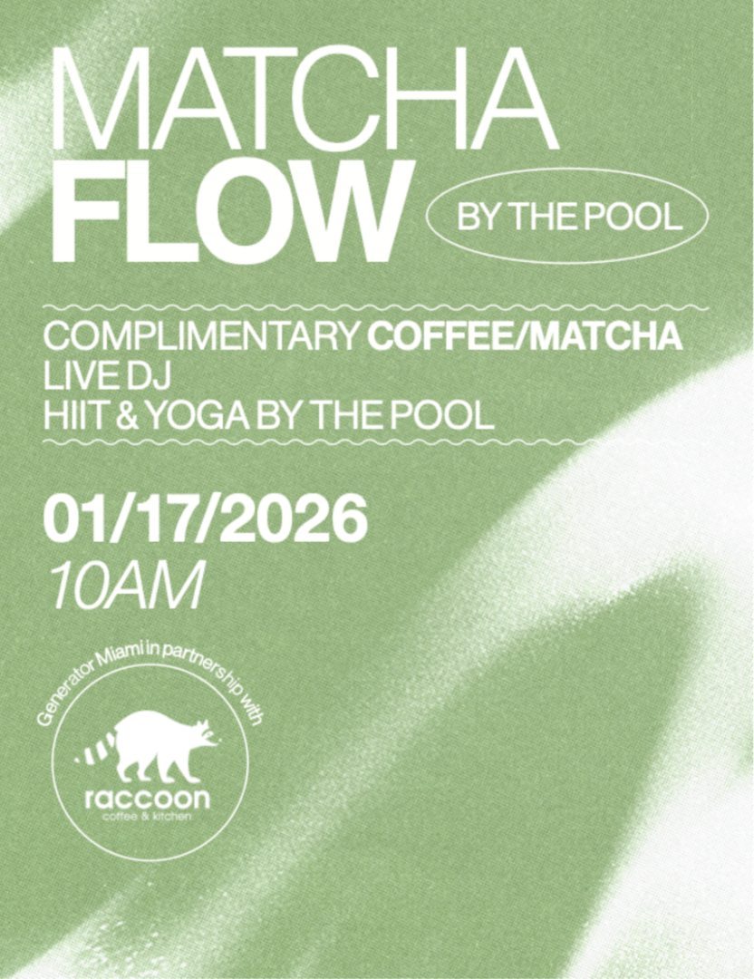 Mocktails & Matcha Flow at Pikio Taco at Generator Miami | Pikio Taco ...