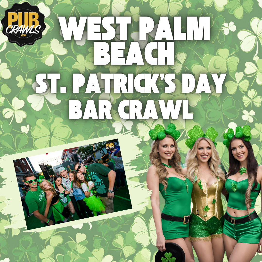 West Palm Beach St. Patrick’s Day Weekend Bar Crawl 2026 | Lucky's Bar ...