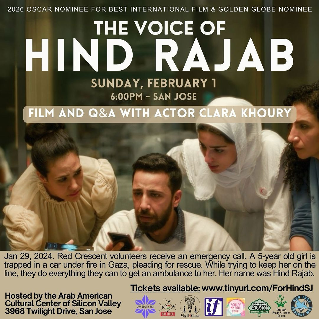 The Voice of Hind Rajab Film Screening and In-Person Q&A with Actor ...
