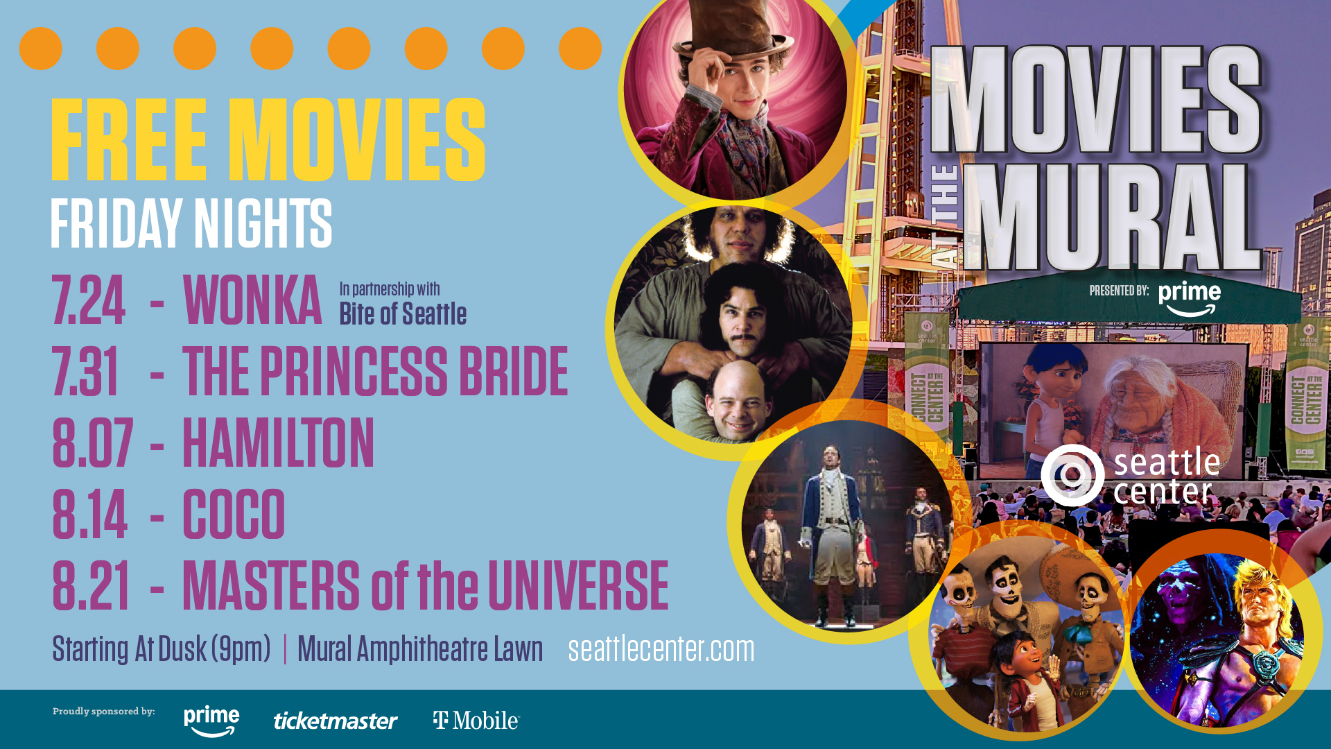 Seattle Center Movies at the Mural - Masters of the Universe | Mural ...