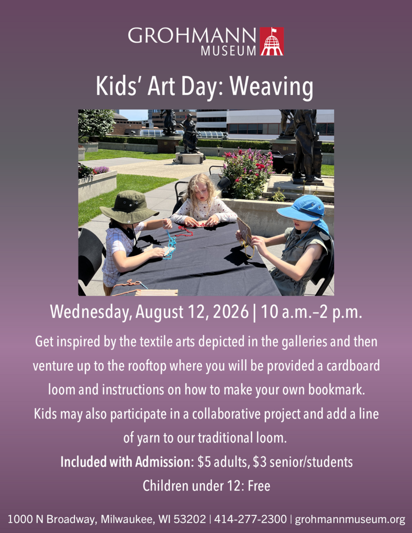 Kids' Art Day at the Grohmann Museum | Grohmann Museum | UpcomingEvents.com