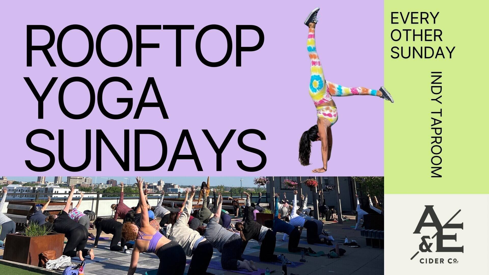 Roof Top Yoga | Ash & Elm Cider Co - Downtown Indy | UpcomingEvents.com