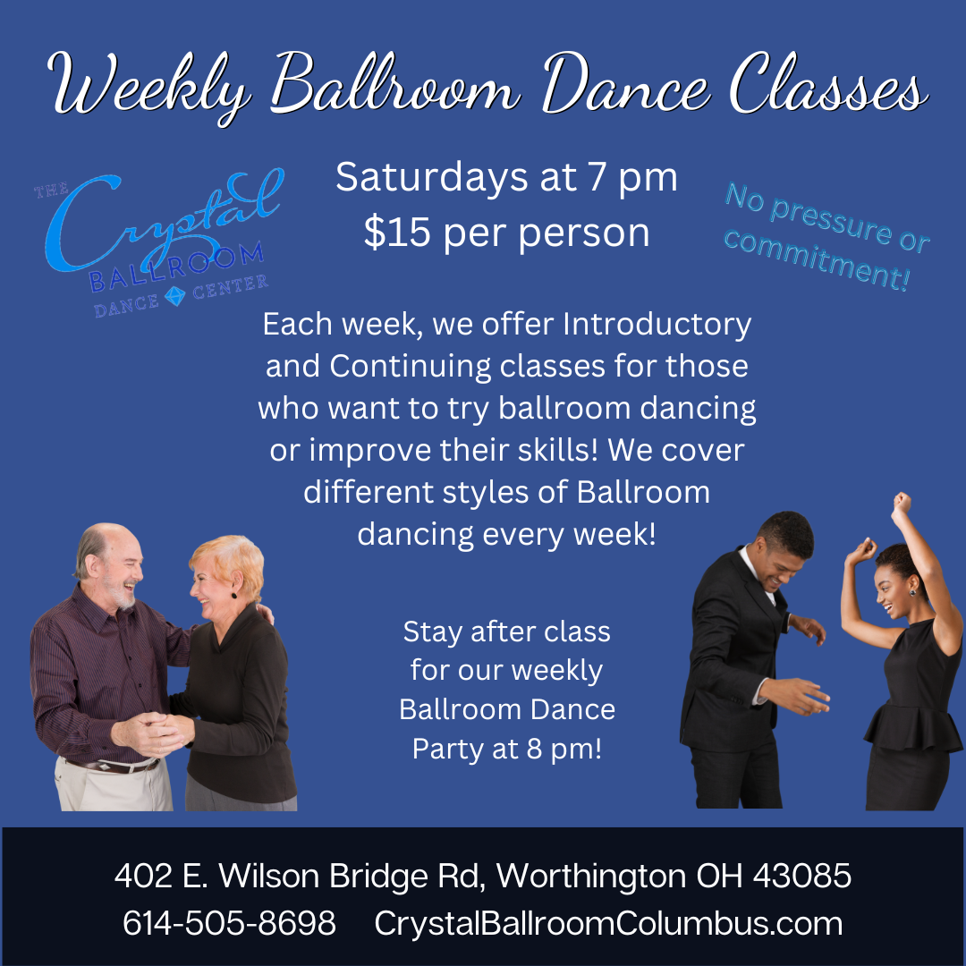 Weekly Ballroom Dance Classes | The Crystal Ballroom Dance Center ...