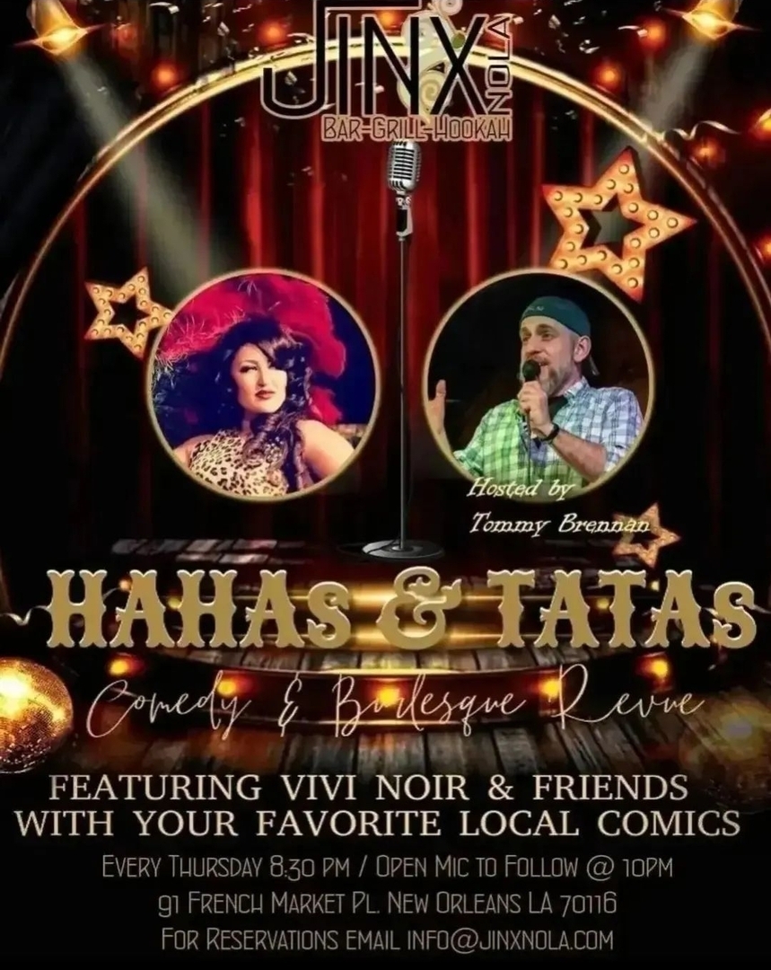 Hahas & Tatas: A Burlesque & Comedy Show | Jinx Bar and Grill ...