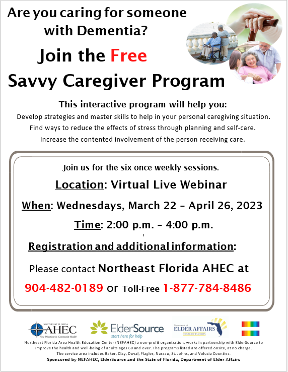 FREE Savvy Caregiver program for people caring for their loved ones ...